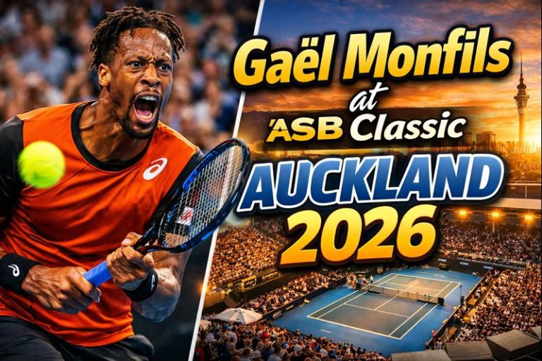 Gaël Monfils at ASB Classic Auckland 2026: Full Results and Match ...