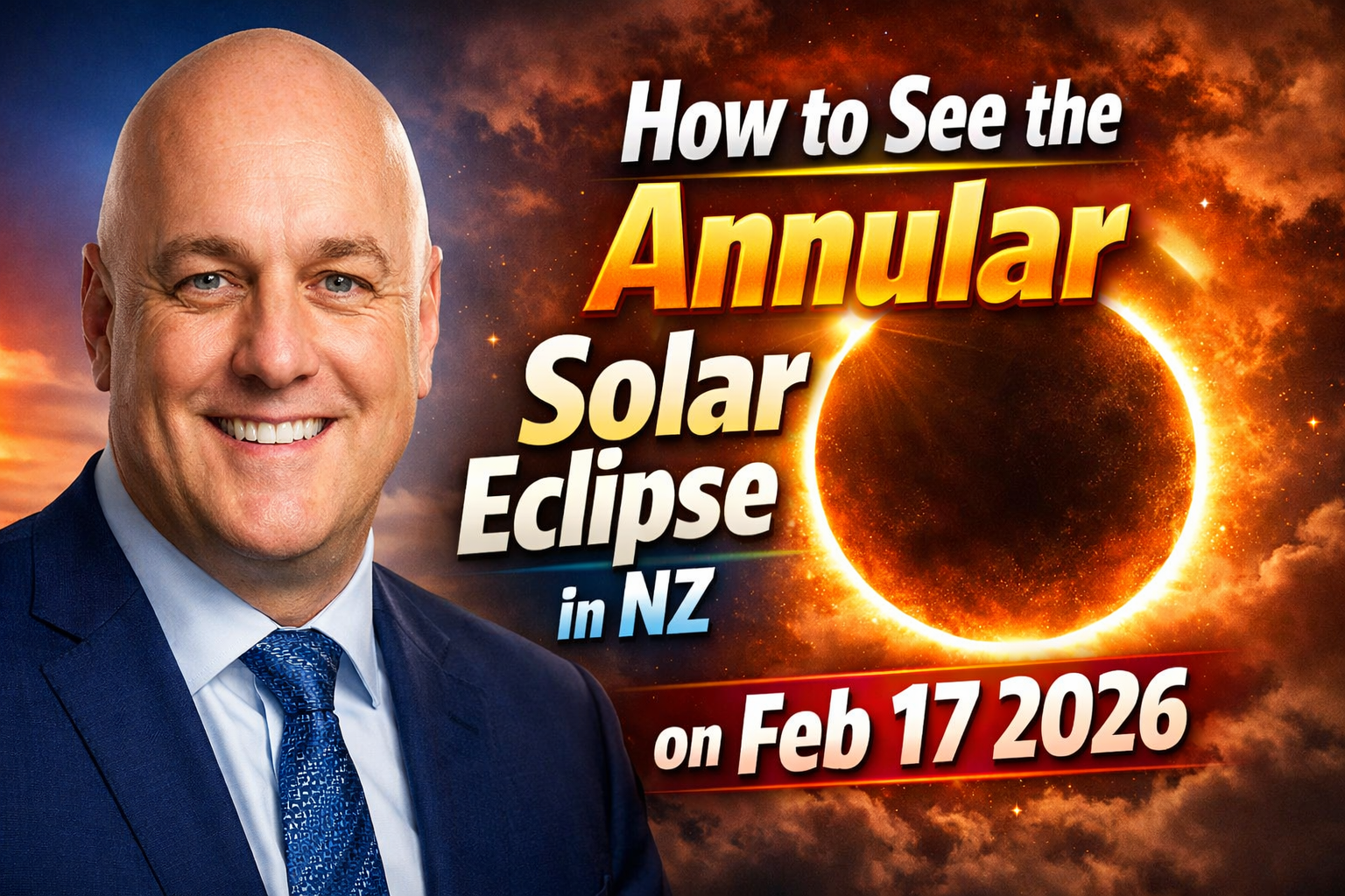 How to See the Annular Solar Eclipse in NZ on Feb 17 2026: Full Viewing ...